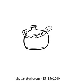 Water Container Doodle Icon Vector Hand Stock Vector (Royalty Free ...