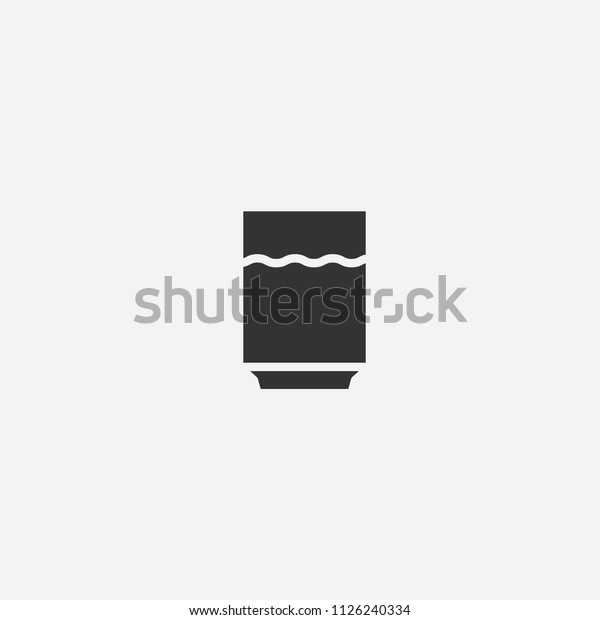 Water Cup Icon Illustrationvector Drink Sign Stock Vector (Royalty Free ...