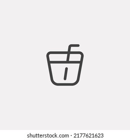 Water Cup Icon Sign Vectorsymbol Logo Stock Vector (Royalty Free ...