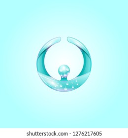 Water Cup Logo Stock Vector (Royalty Free) 1276217605 | Shutterstock