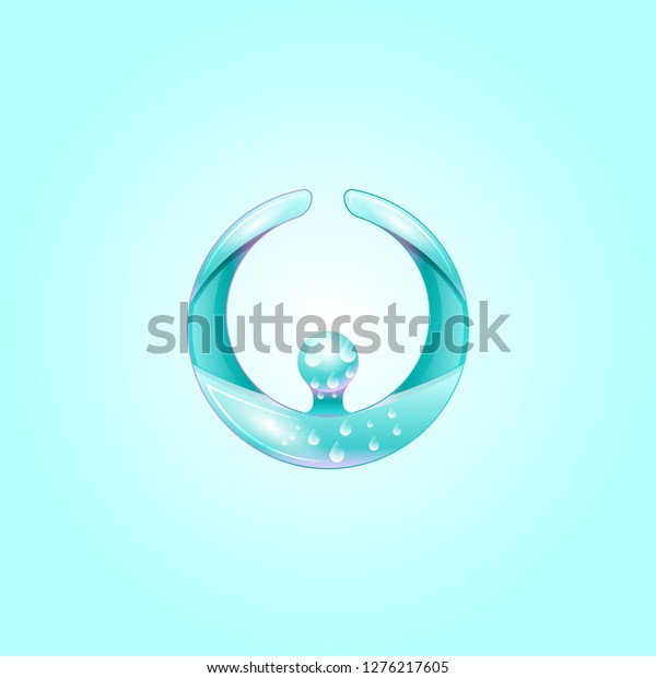 Water Cup Logo Stock Vector (Royalty Free) 1276217605 | Shutterstock