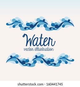 Water Design Over White Background Vector Stock Vector (Royalty Free ...