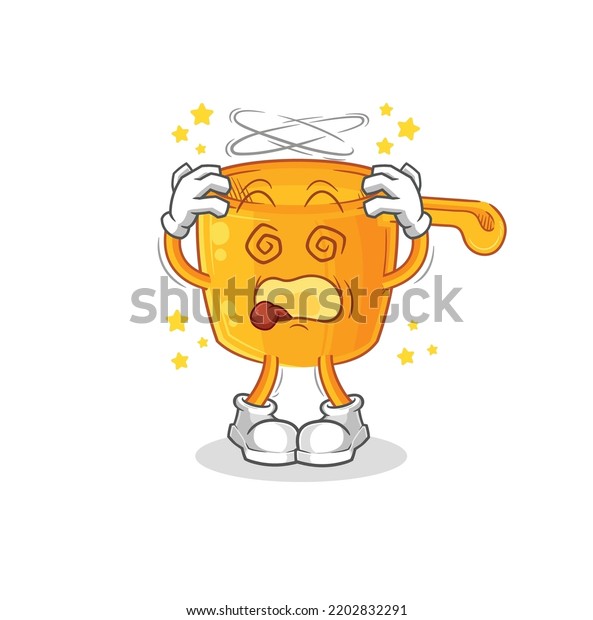 Water Dipper Dizzy Head Mascot Cartoon Stock Vector (Royalty Free ...