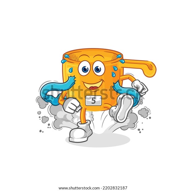 Water Dipper Runner Character Cartoon Mascot Stock Vector (Royalty Free ...
