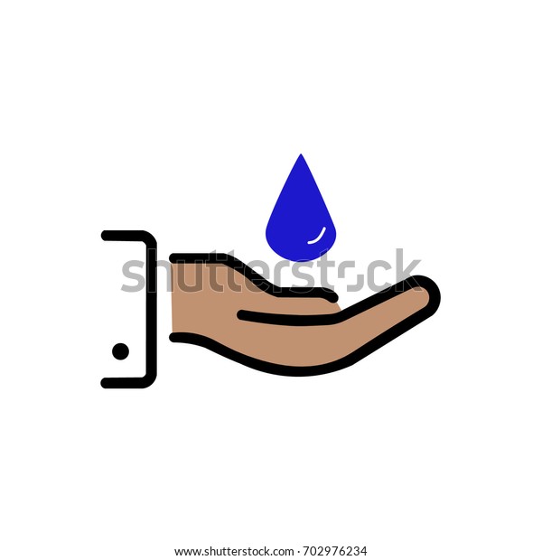 Water Donation Vector Icon Stock Vector (Royalty Free) 702976234 ...