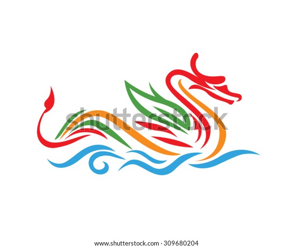 Water Dragon Stock Vector (Royalty Free) 309680204 | Shutterstock