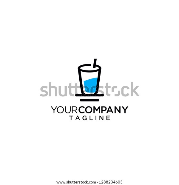 Water Drink Logo Cup Vector Icon Stock Vector (Royalty Free) 1288234603 ...
