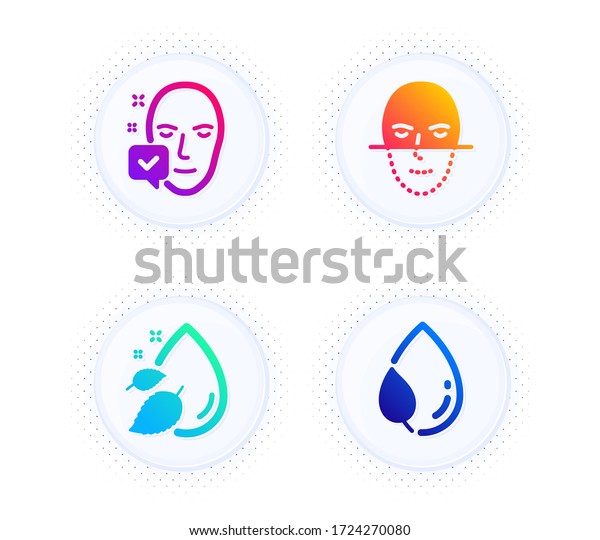 Water Drop Face Recognition Face Accepted Stock Vector (Royalty Free ...
