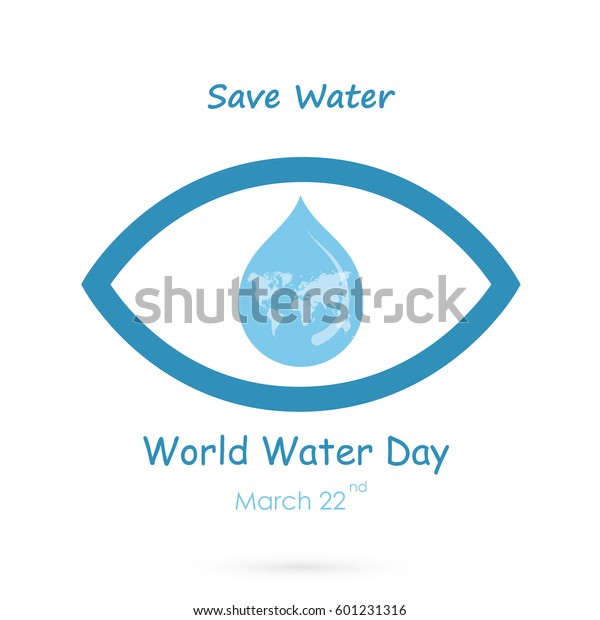 Vektor Stok Water Drop Human Eye Icon Vector (Tanpa Royalti) 601231316 ...