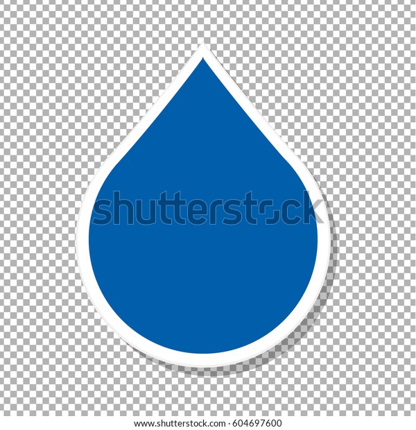 Water Drop Label Vector Illustration Stock Vector (Royalty Free ...