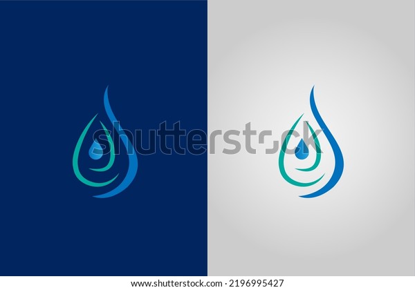 Water Drop Modern Minimal Logo Design Stock Vector (Royalty Free ...