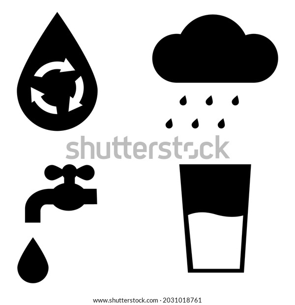 Water Drop Outline Icon Liquid Drop Stock Vector (Royalty Free ...