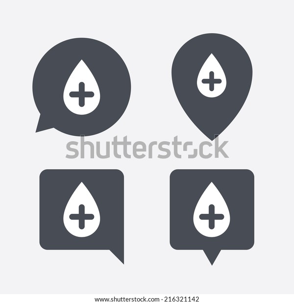 Water Drop Plus Sign Icon Softens Stock Vector (Royalty Free) 216321142 ...