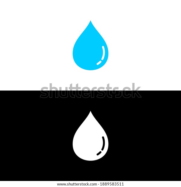 Water Drop Splash Icon Stock Vector (Royalty Free) 1889583511 ...