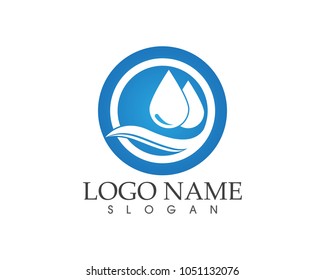 Water Drop Splash Logo Design Stock Vector (Royalty Free) 1051132076 ...