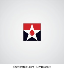Water Drop Star Logo Vector Stock Vector (Royalty Free) 1791820319 ...