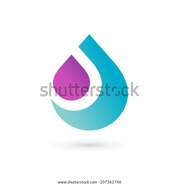 Water Drop Symbol Logo Design Template Stock Vector (Royalty Free ...