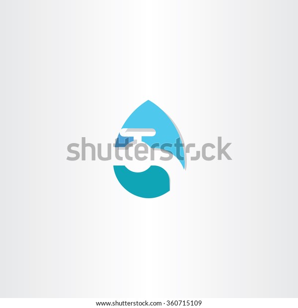 Water Drop Tap Logo Icon Symbol Stock Vector (Royalty Free) 360715109 ...