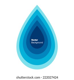 Water Drop Vector Illustration Flyers Posters Stock Vector (Royalty ...
