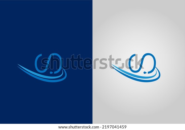 Water Ecological Infinity Wave Minimal Logo Stock Vector (Royalty Free ...