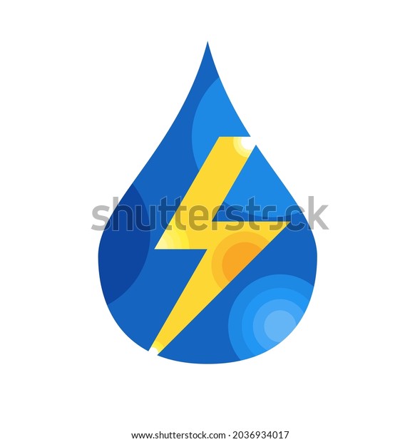 Water Energy Logo Icon Vector Illustration Stock Vector (Royalty Free ...