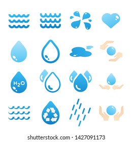 Water Environment Water Drop Sea Icon Stock Vector (Royalty Free ...