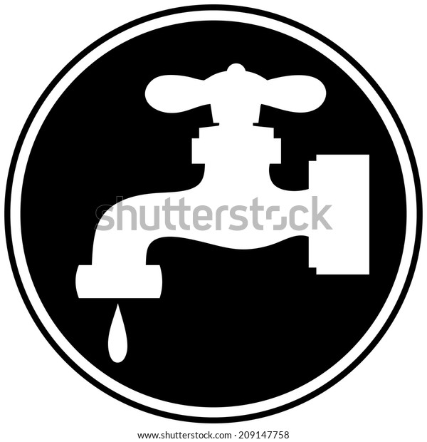 Water Faucet Symbol Stock Vector (Royalty Free) 209147758 | Shutterstock