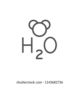 Water Formula Line Icon Stock Vector (Royalty Free) 1143682736 ...