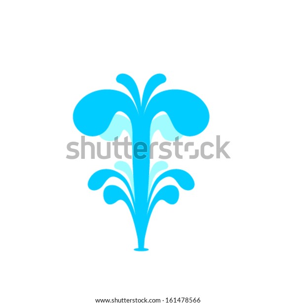 Water Fountain Vector Design Stock Vector (Royalty Free) 161478566