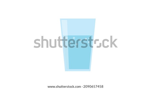 Water Glass Icon Vector Isolated Flat Stock Vector (Royalty Free ...