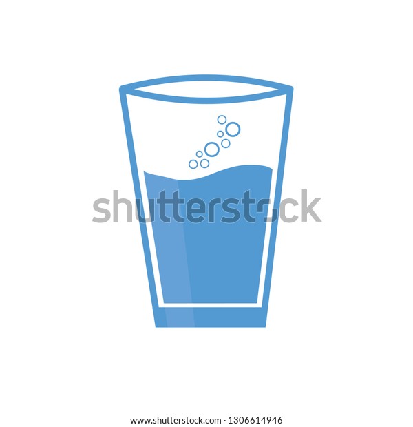 Water Glass Vector Illustration Stock Vector (Royalty Free) 1306614946 ...