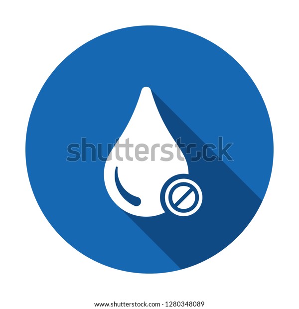Water Icon Not Allowed Sign Water Stock Vector (Royalty Free ...