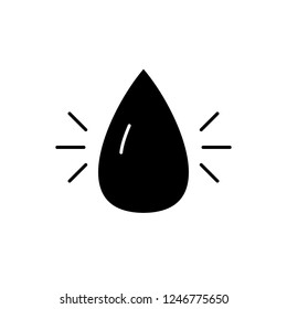 Water Industry Black Icon Vector Sign Stock Vector (Royalty Free ...