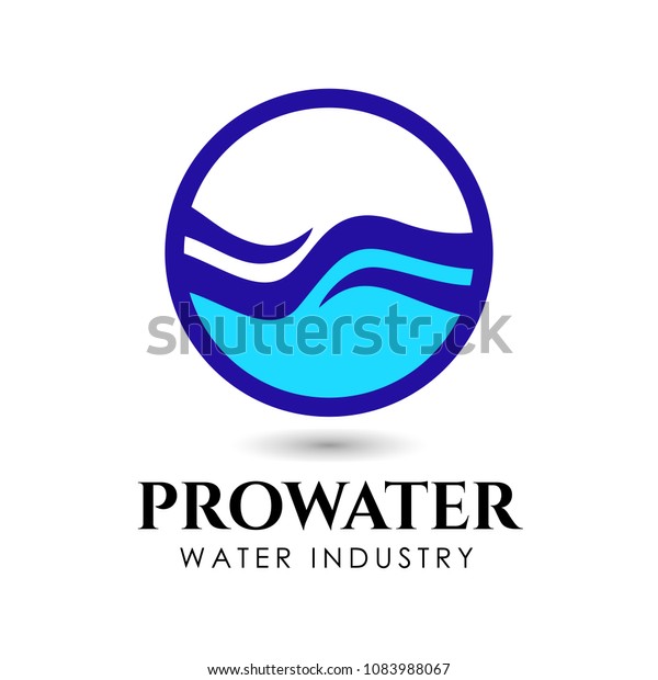 Water Industry Logo Icon Design Template Stock Vector (Royalty Free ...