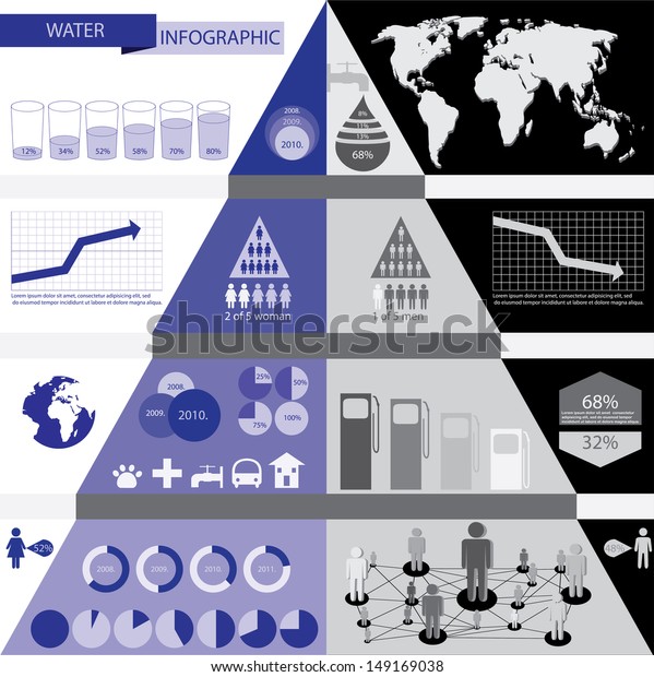 Water Info Graphic System Stock Vector (Royalty Free) 149169038 ...