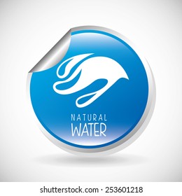 Water Label Design Vector Illustration Eps10 Stock Vector (Royalty Free ...