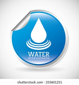Water Label Design Vector Illustration Eps10 Stock Vector (Royalty Free ...
