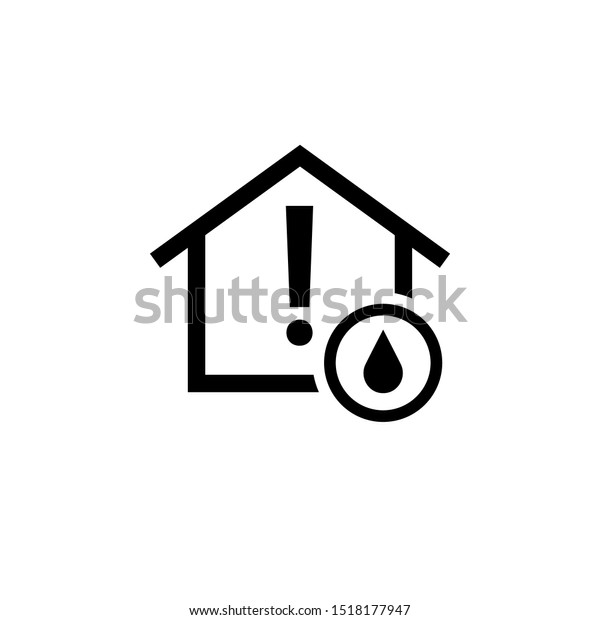Water Leak Sensor Outline Icon Clipart Stock Vector (Royalty Free ...