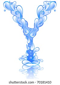 Water Letter Y Stock Vector (Royalty Free) 70181410 | Shutterstock