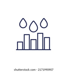 Water Level Line Icon Graph Stock Vector (Royalty Free) 2171990907 ...