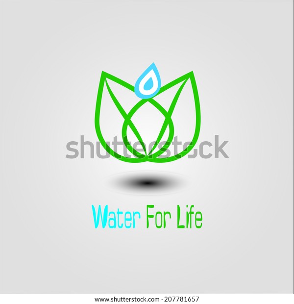 Water Light Logo Design Stock Vector (Royalty Free) 207781657 ...