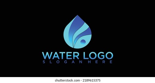 Water Logo Design Template Style Stock Vector (Royalty Free) 2189615375 ...