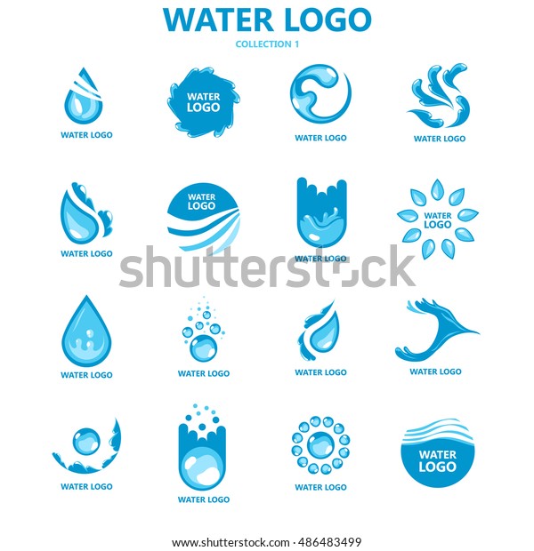 Water Logo Fresh Aquatic Logo Concept Stock Vector (Royalty Free) 486483499