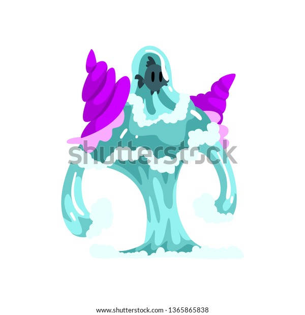 Water Monster Fantasy Elemental Creature Vector Stock Vector (Royalty ...