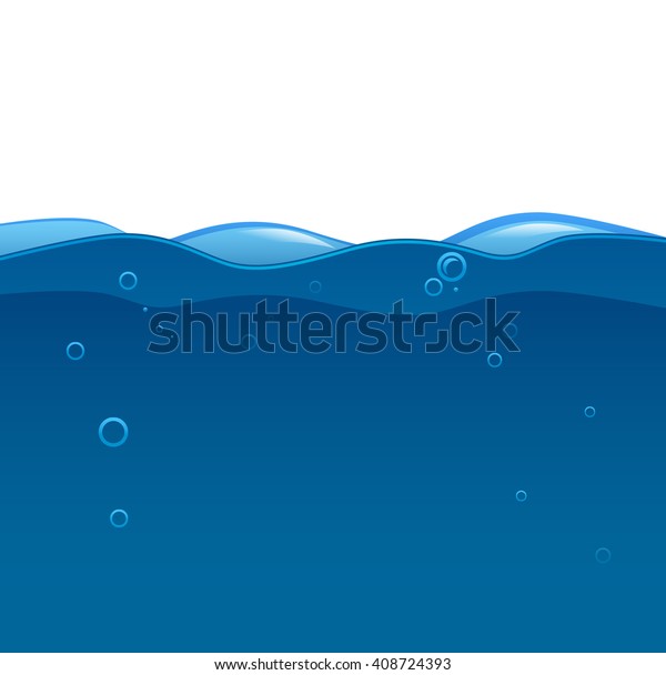 Water Ocean Vector Illustration Stock Vector (Royalty Free) 408724393 ...
