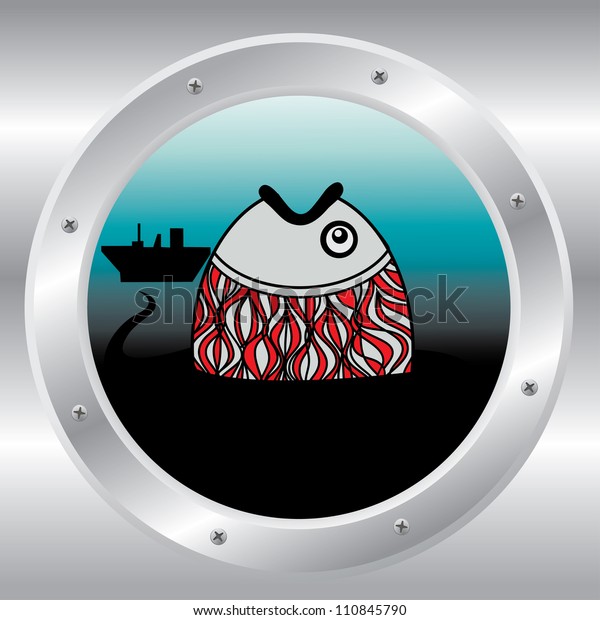 Water Pollution River Sea Ocean Vector Stock Vector (Royalty Free ...