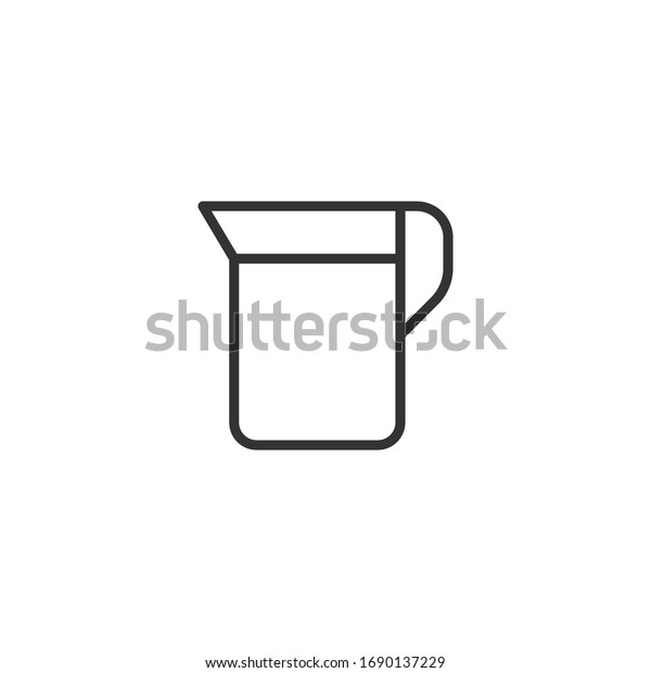 Water Pot Icon Container Symbol Modern Stock Vector (Royalty Free ...