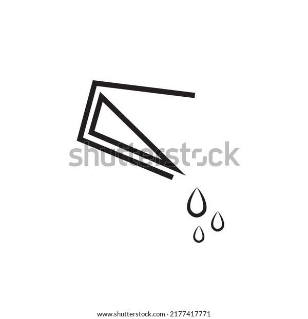 Water Pouring Glass Vector Drawing Stock Vector (Royalty Free ...