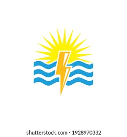 Water Power Icon Vector Design Template Stock Vector (Royalty Free ...