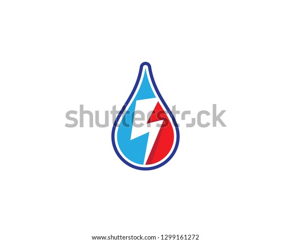 Water Power Logo Stock Vector (Royalty Free) 1299161272 | Shutterstock